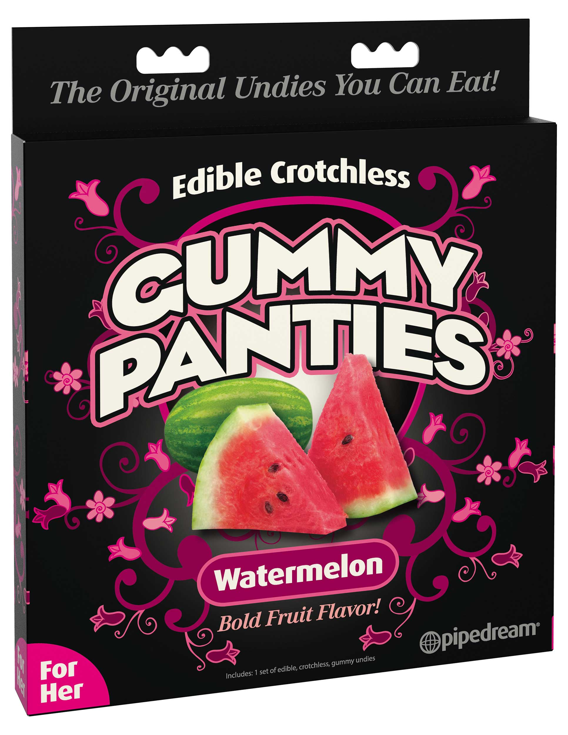 Pipedream Edible Crotchless Gummy Panties® Watermelon Pipedream Products Wholesale 3965
